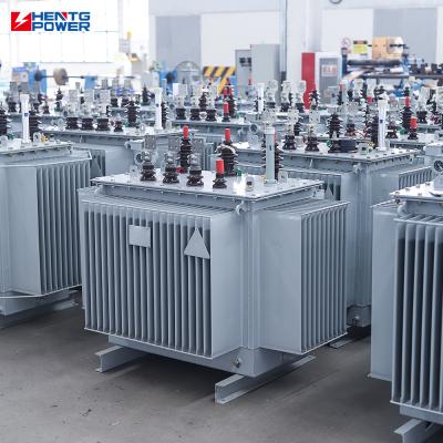 China 2500KVA Three Phase Oil Immersed Power Transformer with Aluminum Copper Winding and 10kV-69kV Input Voltage for sale