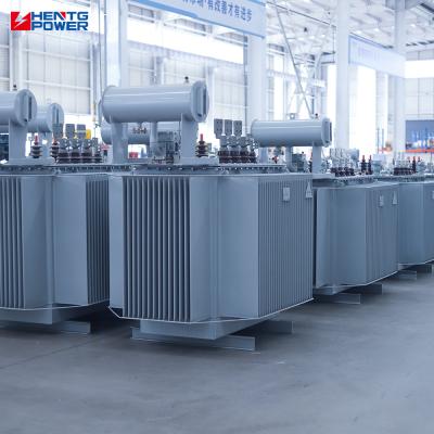 China 2500KVA Three Phase Oil Immersed Power Transformer with Aluminum Copper Winding and 10kV-69kV Input Voltage for sale