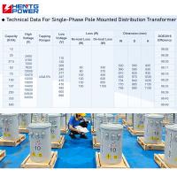 China Tropical Climate Resistant 50KVA Single Phase 12.47KV to 240V Pole Mounted Transformer for Home Electricity Distribution OEM for sale