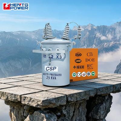 China Safe & Long Lifespan 250KVA Single Phase 0.4KV to 11KV Pole Mounted Transformer for Residential & Small Commercial Use Manufacturer for sale
