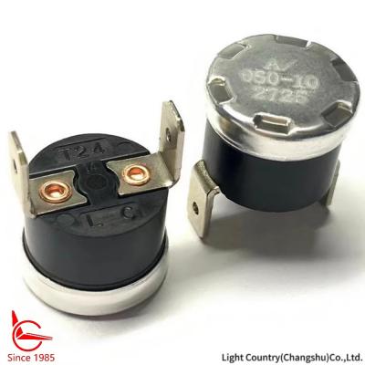 China 16A 250V Ksd301 Thermal Switch Industrial ESD Level Black Phenolic Case UL CE VDE CQC Certification for sale