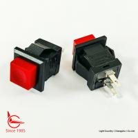 China Small Size Red Push Button Electrical Switch, 14mm*14mm, ON OFF, UL VDE ENEC for sale