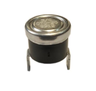 China Height 12.4mm Automatic Reset Thermostat T24-CR1-TB Stainless Steel Bracket for sale