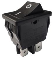 China RA(R19A) ON-OFF Black Rocker Switch,21*15mm, T85/T105, 6A/12A/16A 250V. for sale