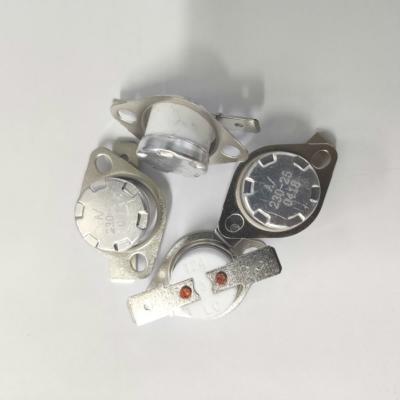 China LC High Durability KSD301 Thermostat Manufacturer Ceramic Case Steel 0° Terminal 250V 16A for sale