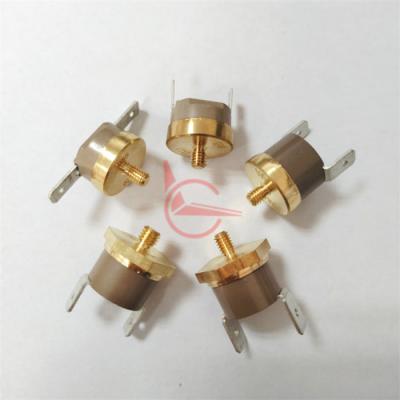 China Round Screw Copper Head T24 Bimetal Snap Disc KSD301 Thermostat for sale