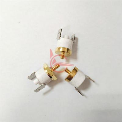 China Taiwan LC KSD301 Manual Reset Bimetal Thermostat with Screw Head Ceramic Case for Toaster for sale