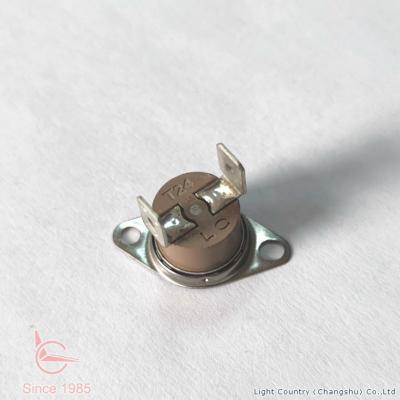 China Snap KSD301 Thermostat 250v 10a PPS Case Fixed Bracket For Electrical Water Heater for sale