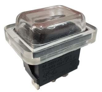 China Light Country ON-OFF RA-5 Black Rocker Switch With Dust Cap for sale