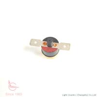 China KSD301 Bimetal Thermostat Switch Manual Reset Round Copper Head for Fireplace for sale