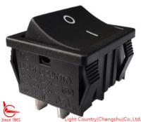 China Factory R3-2 ON-OFF Rocker Switch, 24*21mm, Black Housing, Red/Black Button, 20A 250V for sale