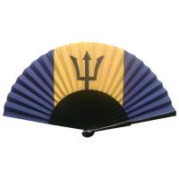 China Wooden Folding Fabric Handheld Fans Craft with Drawstring Organza Bags for sale