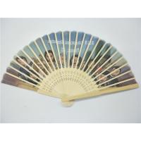 China Chinese Traditional Fabric Bamboo Customized Hand Fans Hand Made Folding Decorative for sale