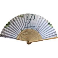 China Bamboo Wooden Paper Customized Hand Fans Handmade for sale