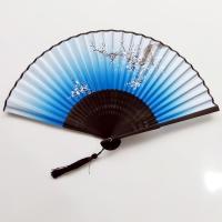 China Natural Bamboo Silk Customized Hand Fans For Ladies for sale