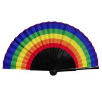 China Custom Made Wooden Folding Fan 23cm 30cm Length As Promotion Gift for sale