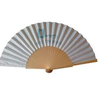 China Custom Made Wooden Folding Fan 23cm 30cm Length As Promotion Gift for sale