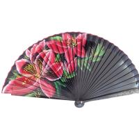 China Spanish Wooden Customized Hand Fans Folding Hand Painted And Printed for sale