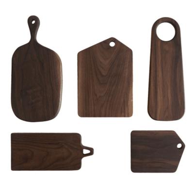 China Personalized Rectangular Large Wood Paddle Serving Board Black Walnut Acacia Wooden Boards For Serving Food for sale