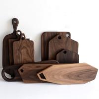 China Personalized Rectangular Large Wood Paddle Serving Board Black Walnut Acacia Wooden Boards For Serving Food for sale