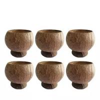 China Coconut Bowl Cup Hawaiian Party Decorations Tableware Coconut Shell Wine Cup for sale