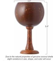 China Coconut Bowl Cup Hawaiian Party Decorations Tableware Coconut Shell Wine Cup for sale