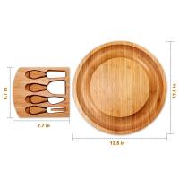 China Bamboo Cheese Board Set Drawer Cheese Board Cutting Board for sale