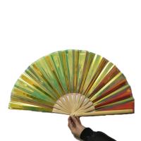China Personalized Kongfu Fan 13inch Plastic Customized Large Hand Fans for sale
