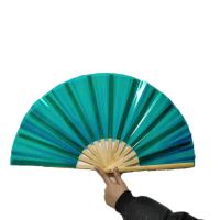 China Personalized Kongfu Fan 13inch Plastic Customized Large Hand Fans for sale