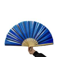 China Hand Fan Printed Reflective Fan Disco Loud Clack Dancing Fan Customized for sale