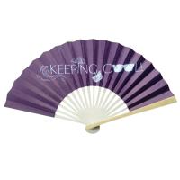 China Nice Quality Custom Made Manual Promotional Bamboo Paper Fans For Events for sale