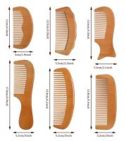 China Natural Handmade Wooden Comb Anti Static Green Sandalwood  Comb for sale