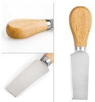 China Stainless Steel Wood Handle Cheese Knives 4 - 6 Pieces customized Logo for sale
