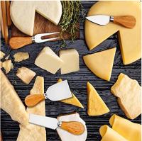 China Stainless Steel Wood Handle Cheese Knives 4 - 6 Pieces customized Logo for sale