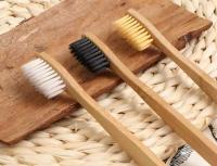 China Natural Charcoal Biodegradable Bamboo Toothbrush Custom Green for sale