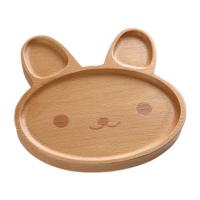 China Natural Wooden Serving Plates 20x20cm Childred Beech Wooden Platter Tray for sale