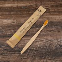 China Soft Bamboo Handle Toothbrush Customized Biodegradable Disposable Toothbrush for sale