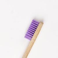 China Round Charcoal Bamboo Handle Toothbrush Stick Spray Paint Silk Screen Logo for sale