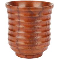 China 2021 Japanese Style Wood Cups Vintage Holders Coffee Mugs Drinking Tea Enjoy Life for sale