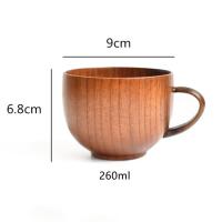 China Coffee Wooden Drinking Cups 220ml 260ml Multi Style Jujube Wood Insulated for sale