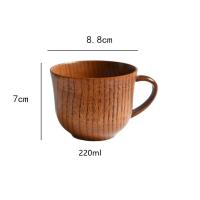 China Coffee Wooden Drinking Cups 220ml 260ml Multi Style Jujube Wood Insulated for sale