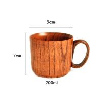 China Coffee Wooden Drinking Cups 220ml 260ml Multi Style Jujube Wood Insulated for sale