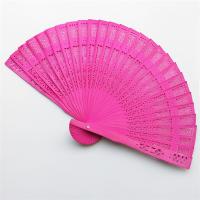 China Colorful Chinese Personalized Folding Hand Fans 20.5cm For Wedding Gifts for sale