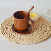 China 12X9cm Wooden Drinking Cups Jujube European Style Surprise Office Coffee Mug for sale
