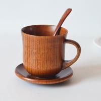 China 12X9cm Wooden Drinking Cups Jujube European Style Surprise Office Coffee Mug for sale