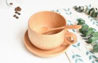 China Beech Wooden Drinking Cups 250ml Wine Cocktails Mixed Drinks Beer Wooden Mug for sale