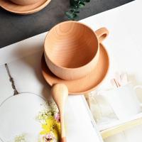 China Beech Wooden Drinking Cups 250ml Wine Cocktails Mixed Drinks Beer Wooden Mug for sale