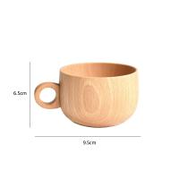 China Beech Wooden Drinking Cups 250ml Wine Cocktails Mixed Drinks Beer Wooden Mug for sale