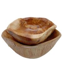 China Antique Wooden Cooking Utensils Custom Logo Salad Cooking Cedar Wood Bowl for sale