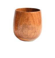 China Belly Wooden Drinking Cups Customizable Engraved Logo Coffee Drinking Mugs for sale